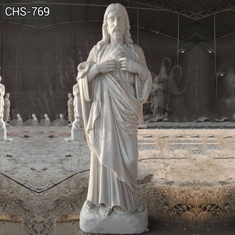 Classic Catholic Marble Sacred Heart Jesus Statue for Sale CHS-769 ...